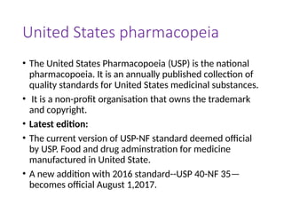 appendices of USP pharmacopeia.gfdfgdghdghpptx | PPTX