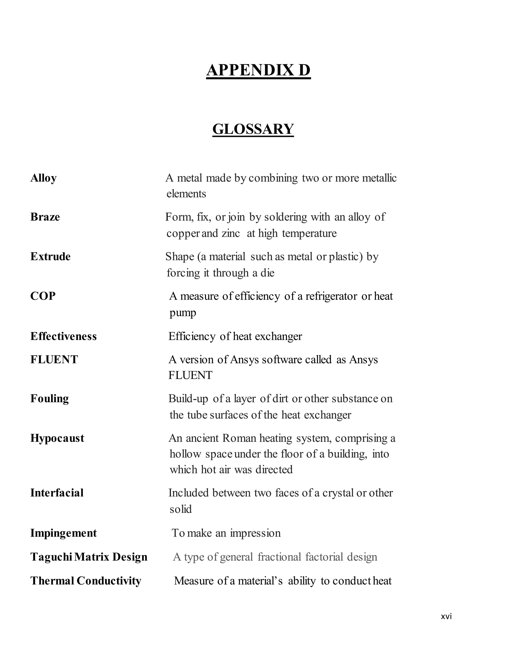 Appendices + reference for B.TECH MECHANICAL 4TH YR PROJECT | DOCX