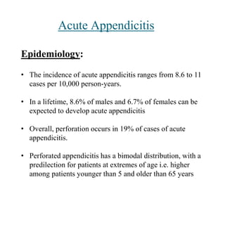 Appendicitis | PPTX