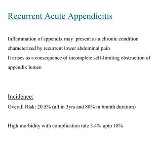Appendicitis | PPTX