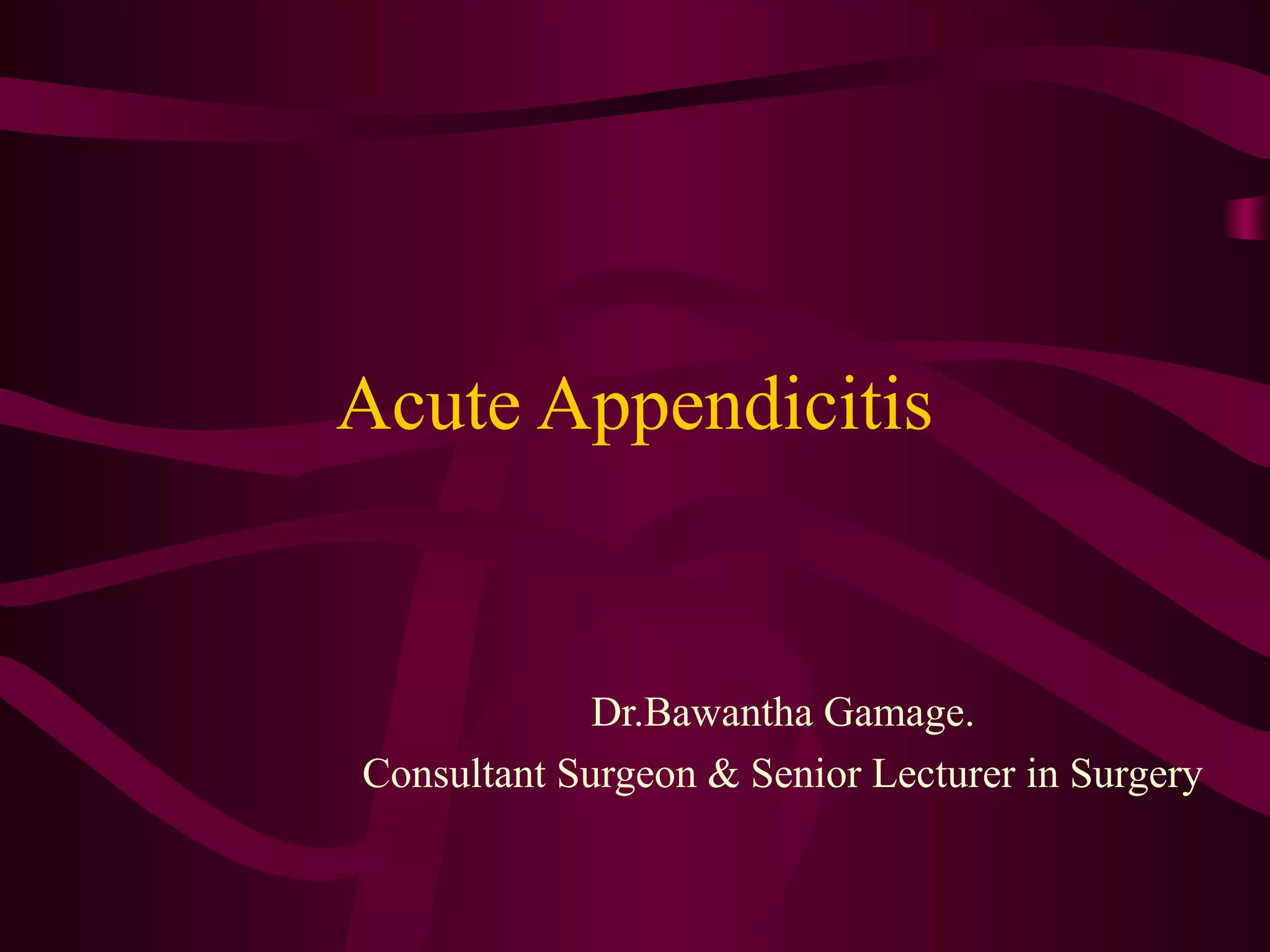 Acute Appendicites | PPT