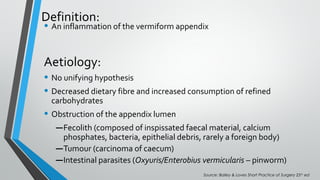 Appendicitis | PPT