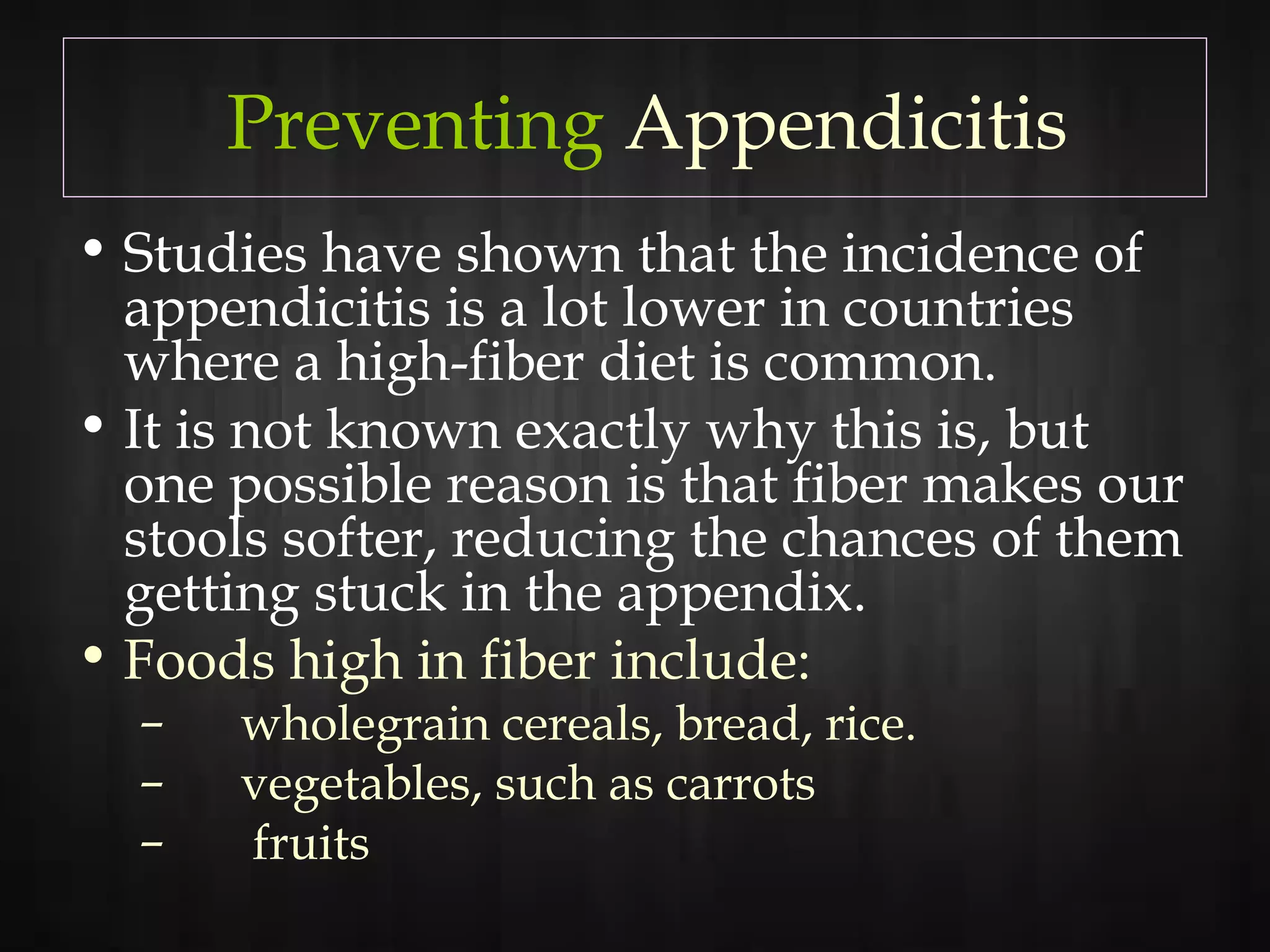 Appendicitis | PPT