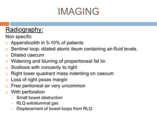 Imaging in Appendicitis | PPTX