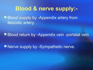 PPT on Appendicitis by Mr. ASHOK BISHNOI | PPT