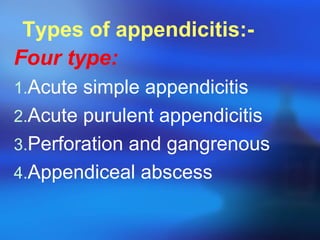 PPT on Appendicitis by Mr. ASHOK BISHNOI | PPT