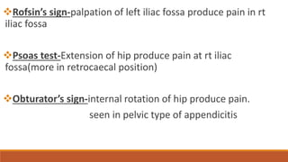Appendicitis | PPTX | Pregnancy | Reproductive Health