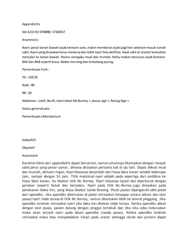 Appendicitis | PDF