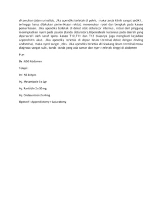 Appendicitis | PDF