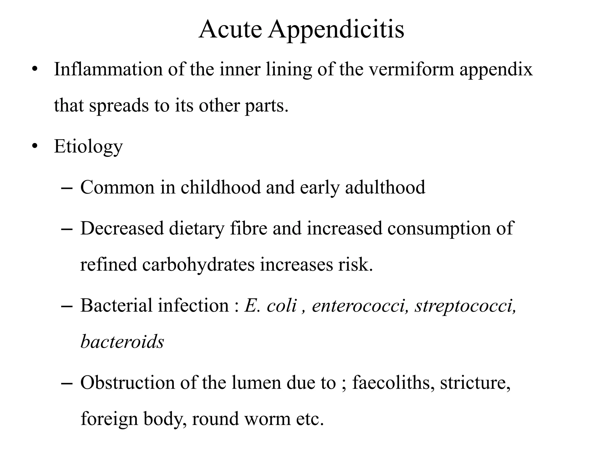 Appendicitis | PPTX