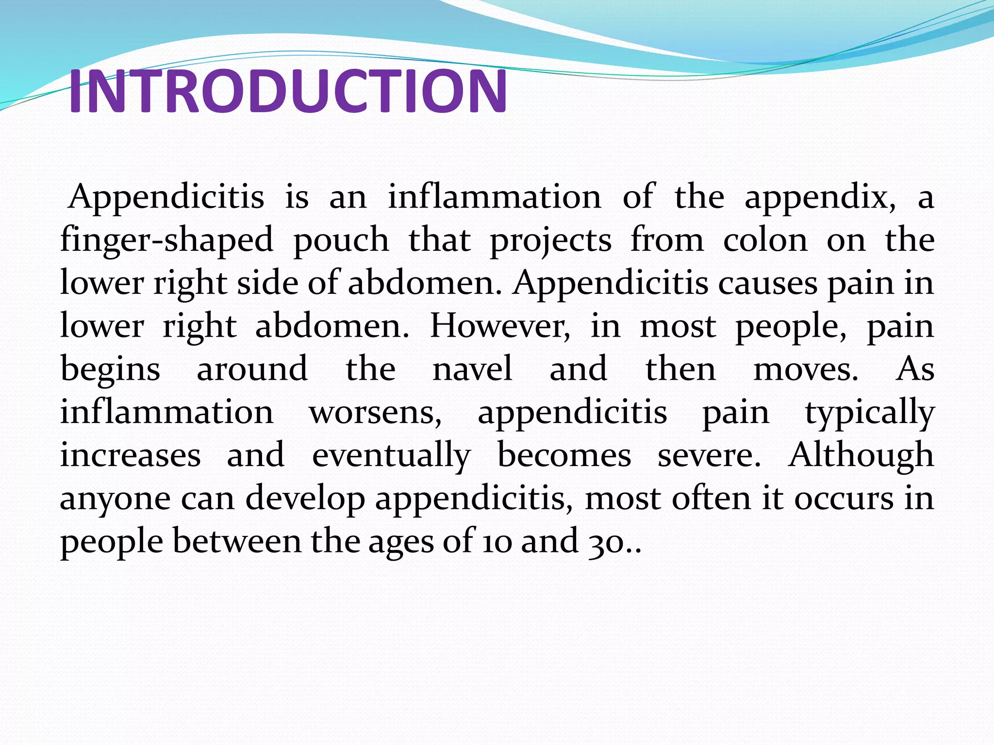 Appendicitis | PPTX