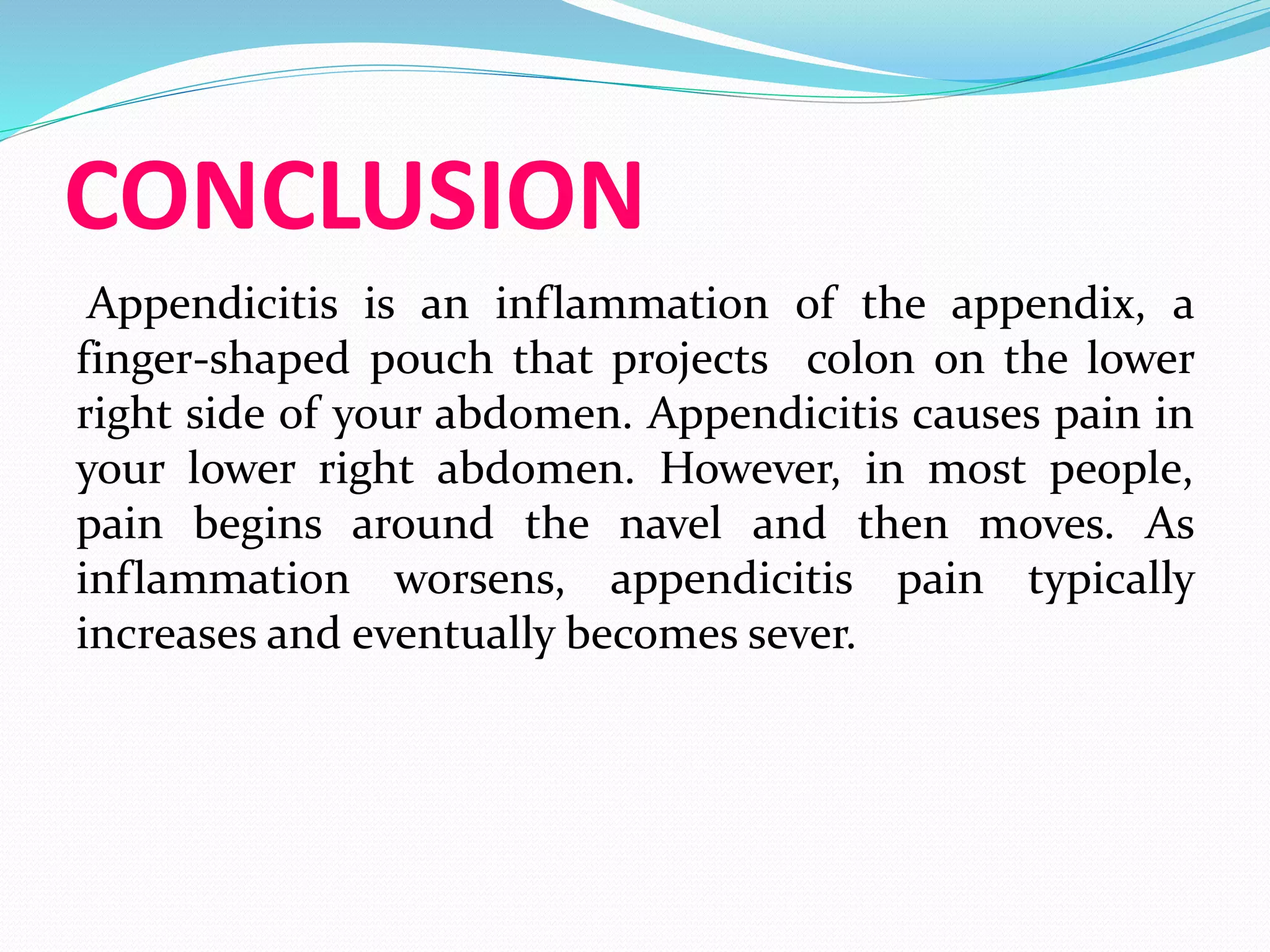 Appendicitis | PPTX