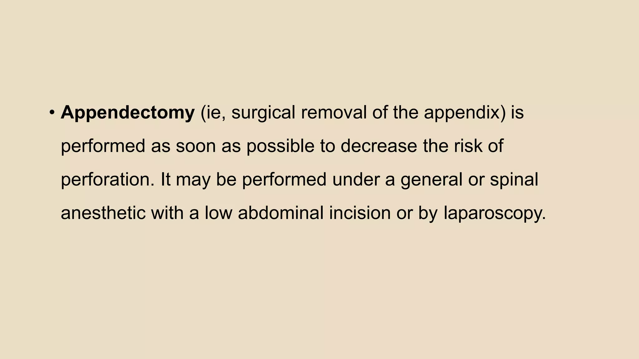 Appendicitis | PPTX