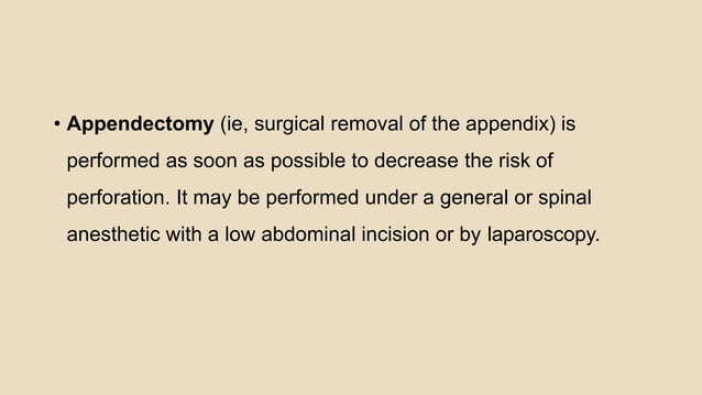 Appendicitis | PPTX