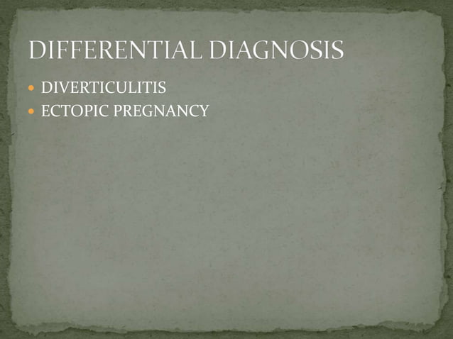 Appendicitis Ppt