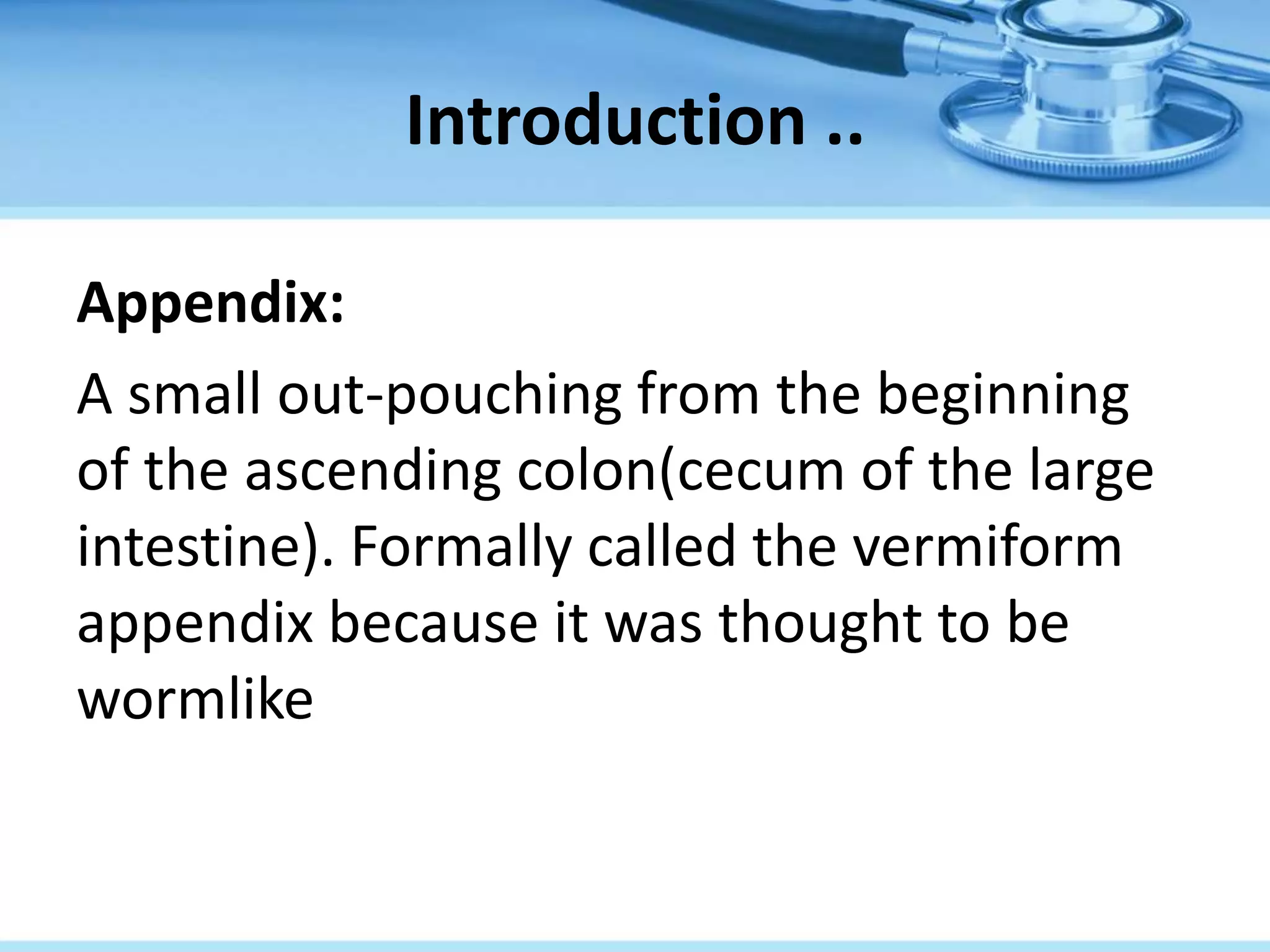 Appendicitis | PPT