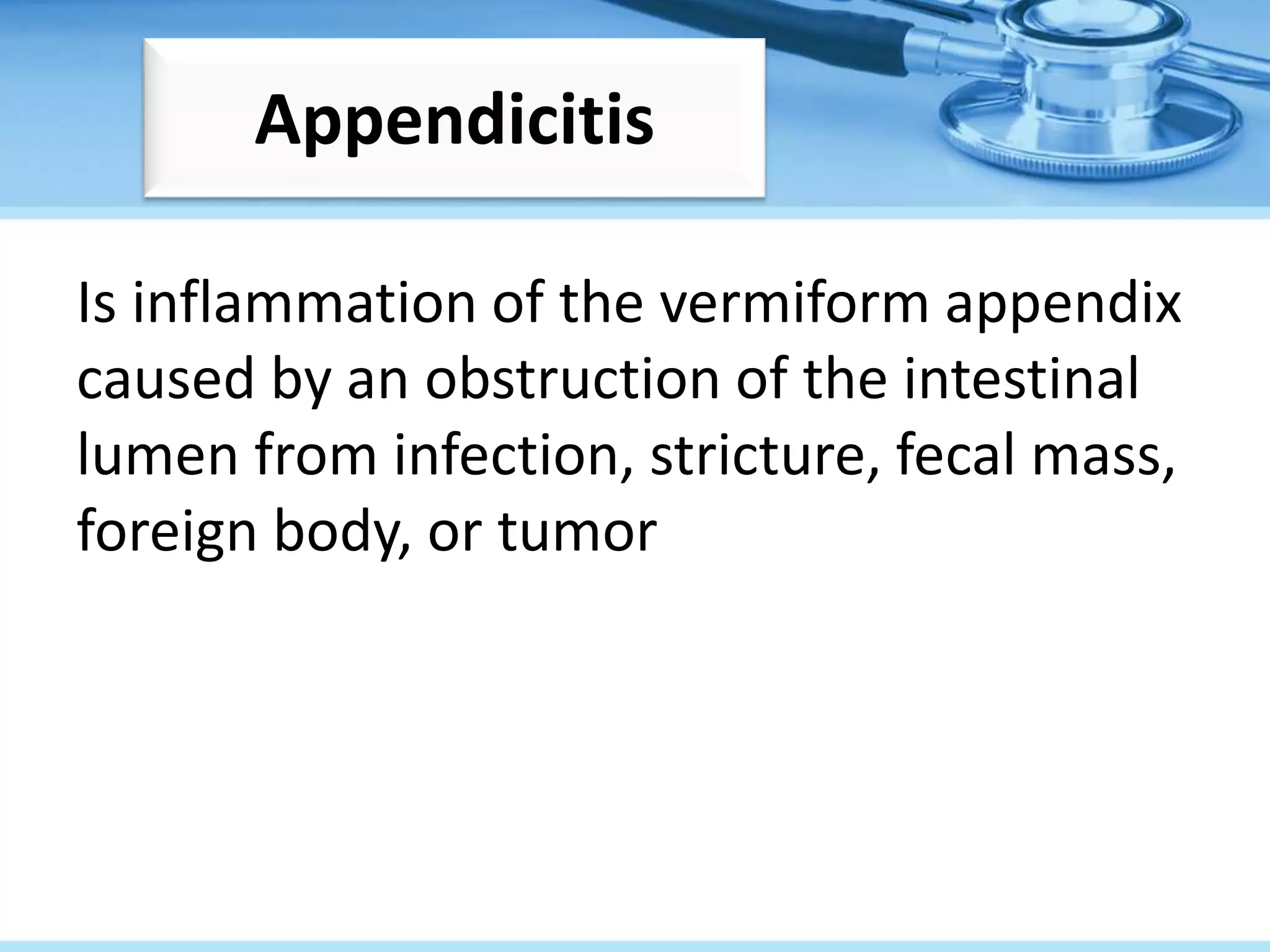 Appendicitis | PPT