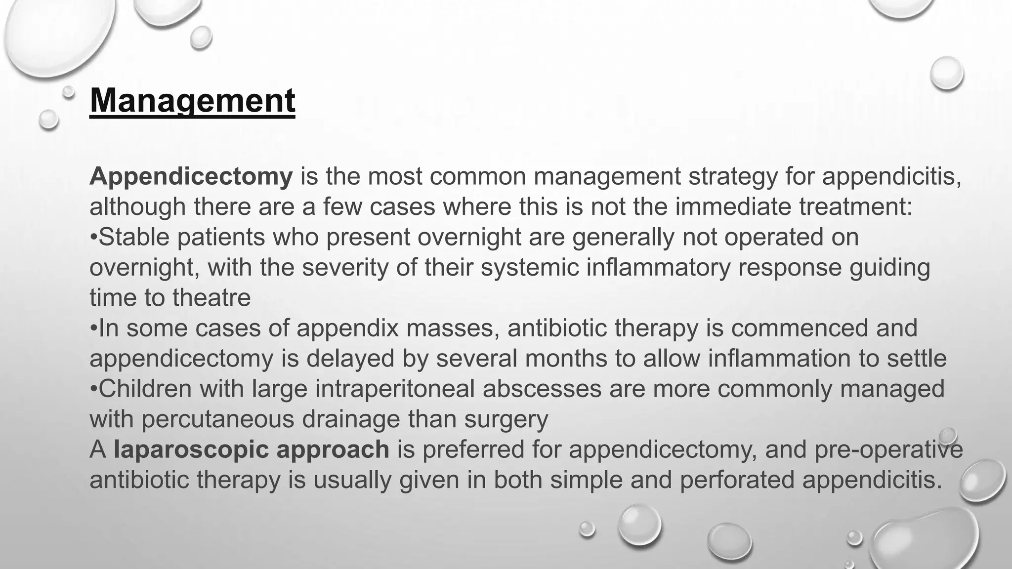 Appendicitis | PPT