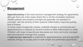 Appendicitis | PPTX