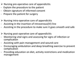 Appendicitis.pptx | Digestive Disorders | Diseases and Conditions