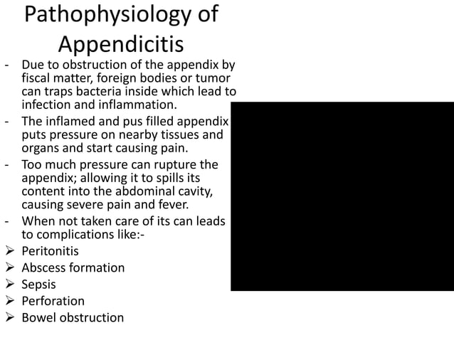 Appendicitis.pptx | Digestive Disorders | Diseases and Conditions