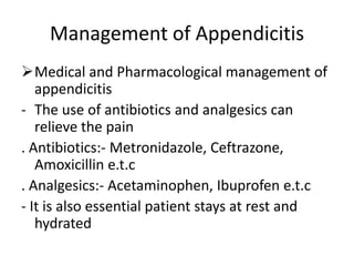 Appendicitis.pptx | Digestive Disorders | Diseases and Conditions