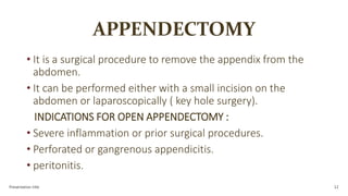 APPENDICITIS...ppt...MSN -I...SlideShare.... | PPTX