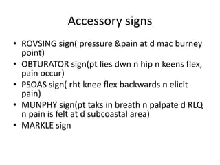APPENDICITISpdf.schoolofclinicalsciences | PPT