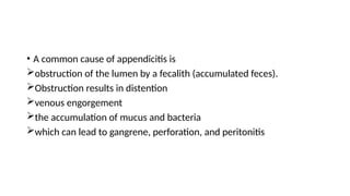 Appendicitis.pptx types clinical features | PPTX
