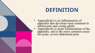 APPENDICITIS.pptx- introduction, definition, causes, sign and symptoms ...
