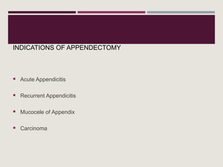 appendicitis.pptx appendectomy appendix a | PPT