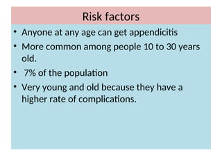 An Introduction to Appendicitis and its Management | PPT