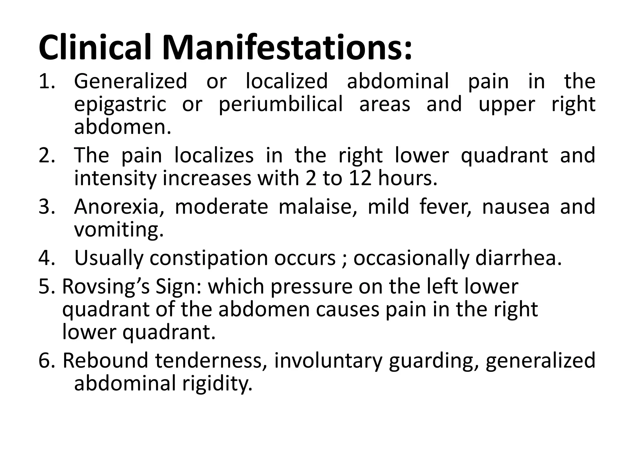 appendicitis in human body an overview .. | PPT