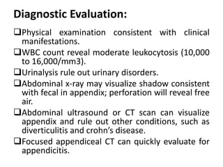 appendicitis in human body an overview .. | PPT