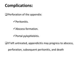 appendicitis in human body an overview .. | PPT