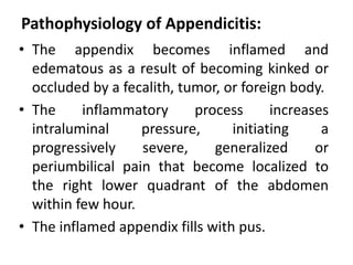 appendicitis in human body an overview .. | PPT