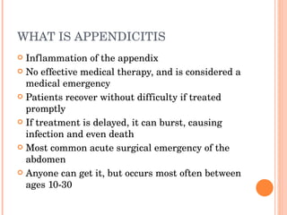 Appendicitis | PPT