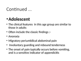 Appendicitis is the inflamation of apemdex | PPTX