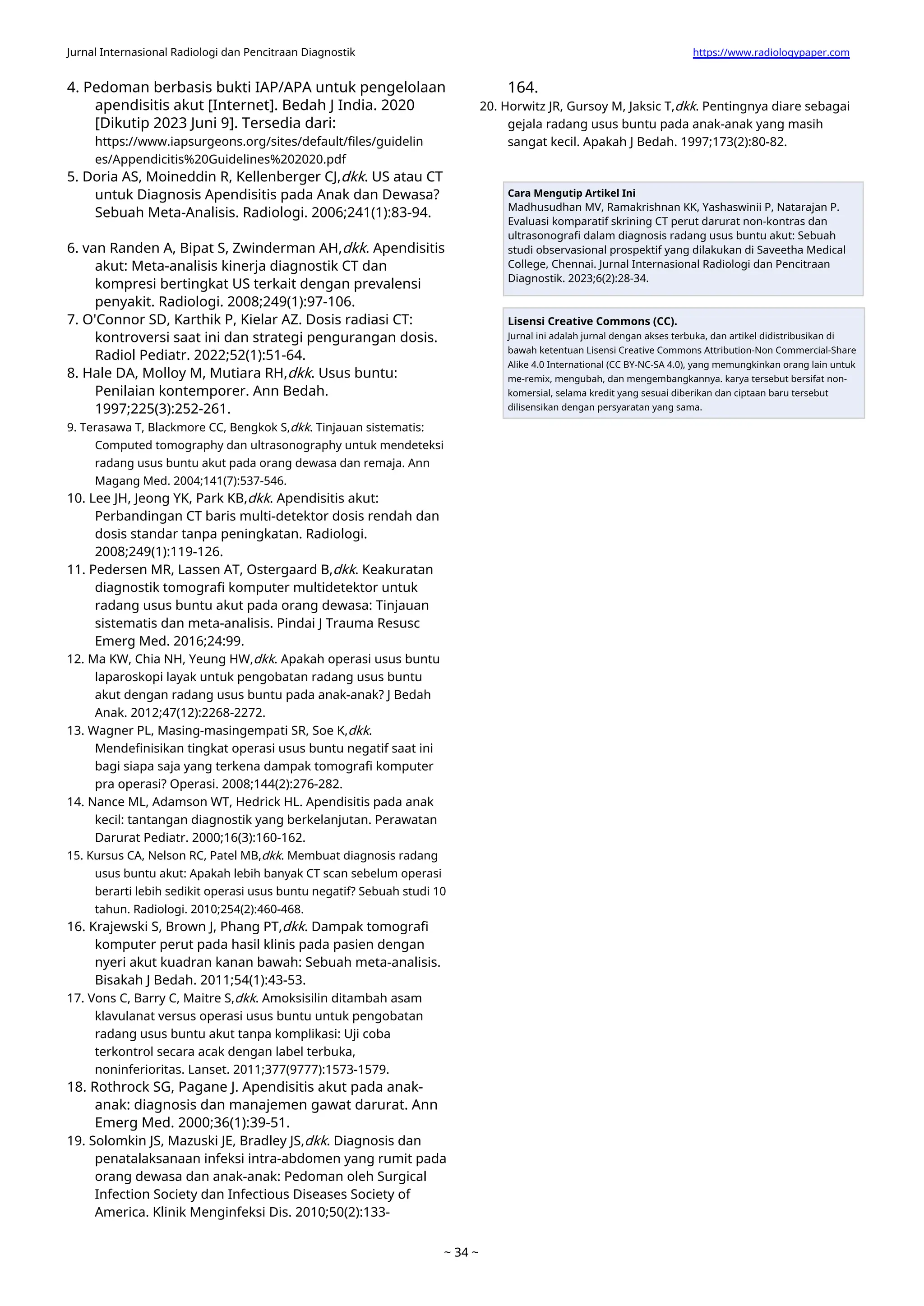 kasus appendicitis akut di rs india -bentuk case review | PDF