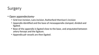 Appendicitis and its complications asdpptx | PPTX