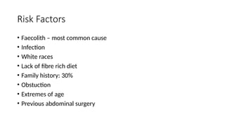 Appendicitis and its complications asdpptx | PPTX