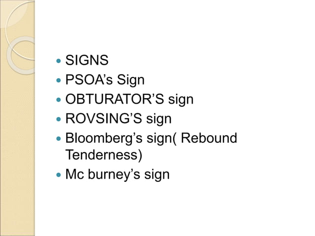 APPENDICITIS clinical sign symptoms and Management.ppt