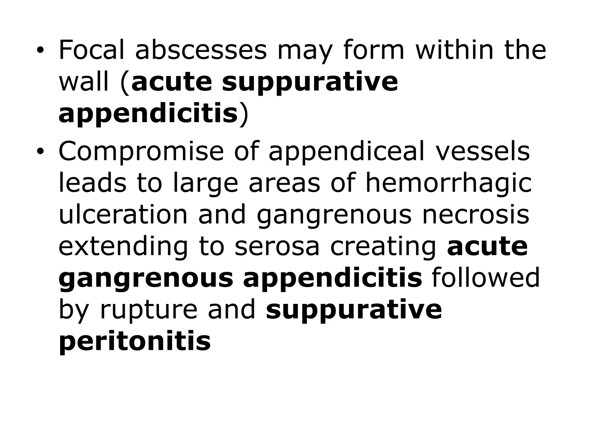 Appendicitis and tumors of appendix mbbs | PPTX
