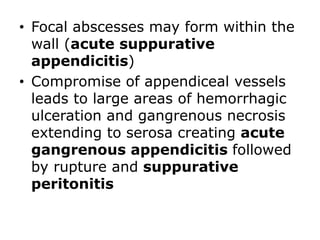 Appendicitis and tumors of appendix mbbs | PPTX