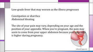 Appendicitis - a detailed medical study | PPTX