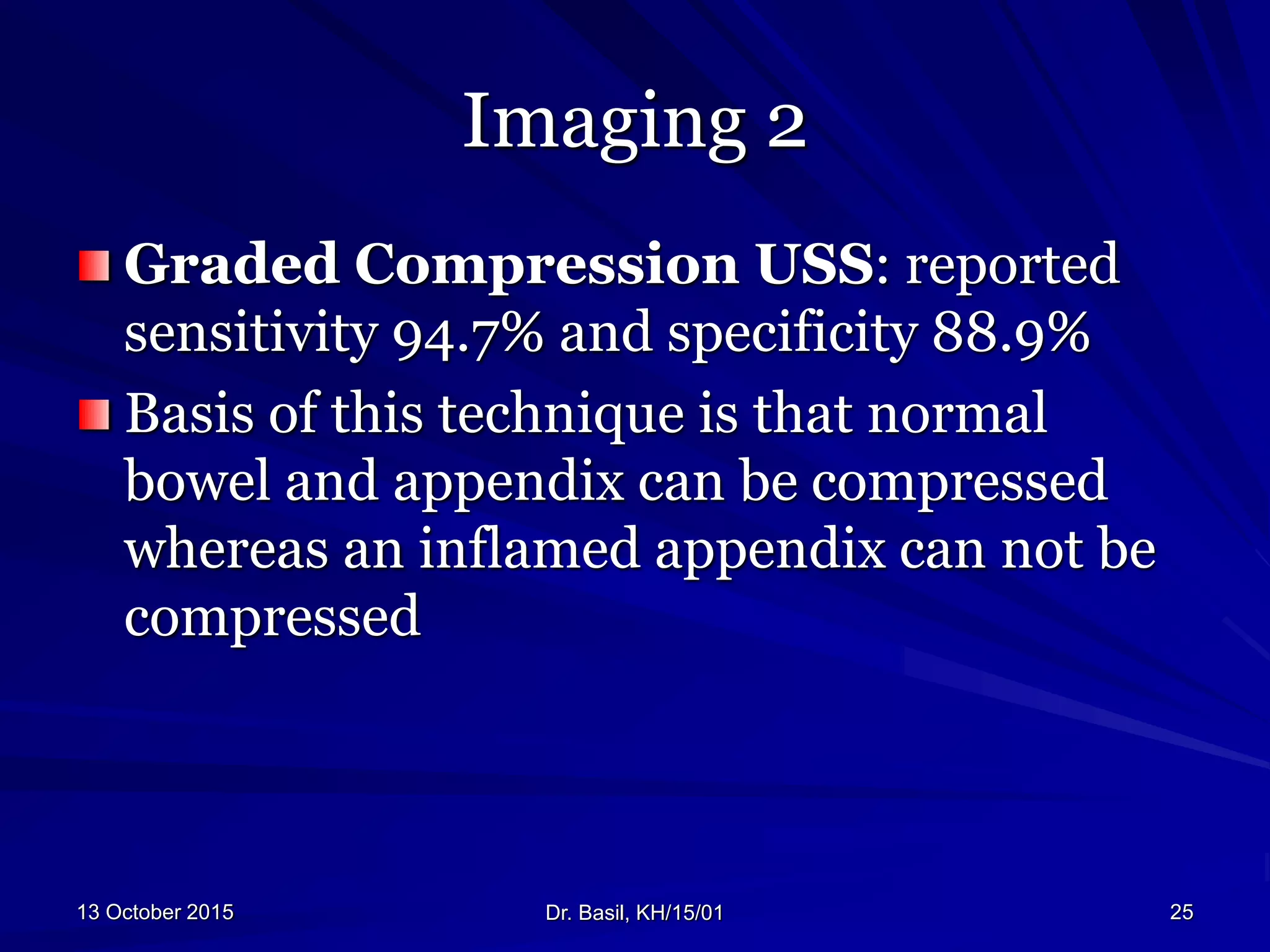 Appendicitis dr. basil tumaini | PPTX