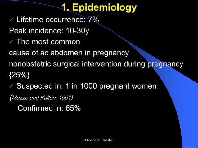 Appendicitis During Pregnancy