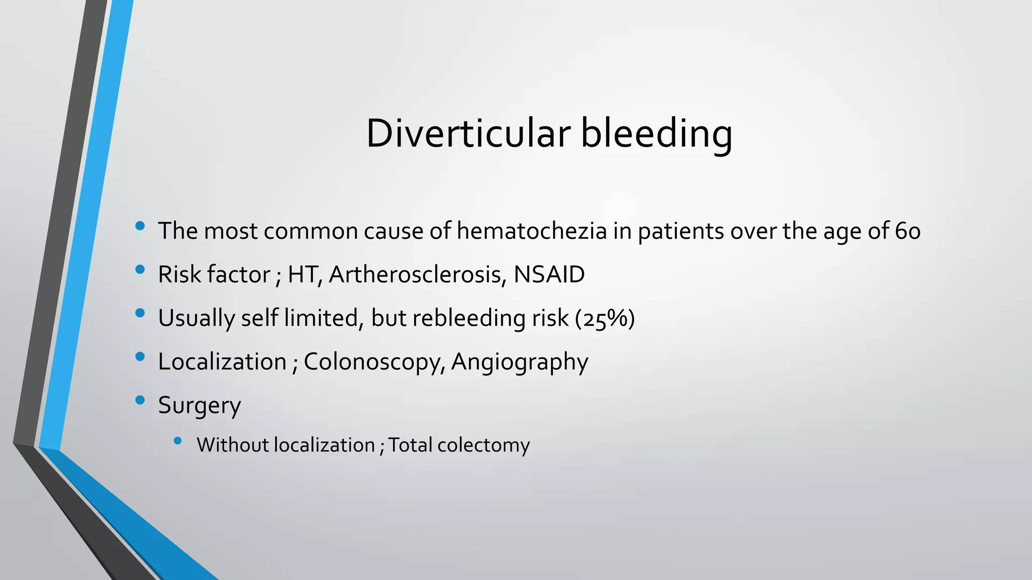 Appendicitis, diverticulitis, peptic ulcer disease, chron's disease | PPT