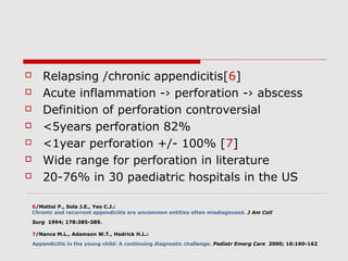 Appendicitis+in+children | PPT