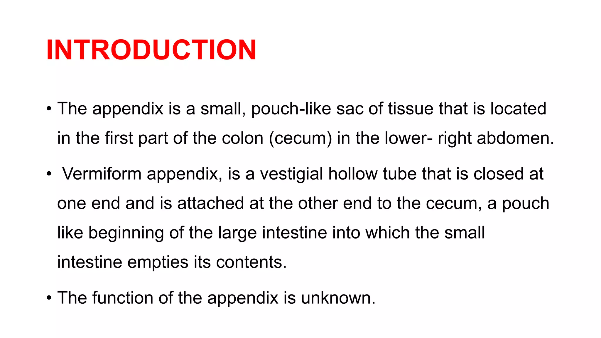 Appendicitis | PPTX